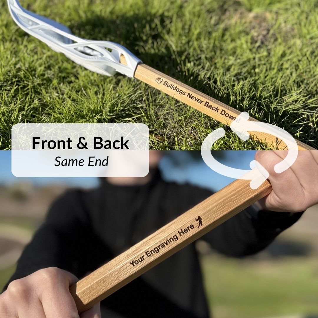 Hickory Lacrosse Attack Shaft Length STX Fiber X White/Gold Composite ...